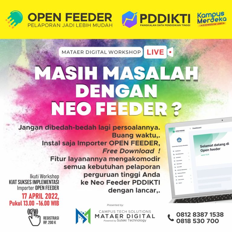 KIAT SUKSES IMPLEMENTASI NEO FEEDER PDDIKTI MELALUI OPEN FEEDER ...